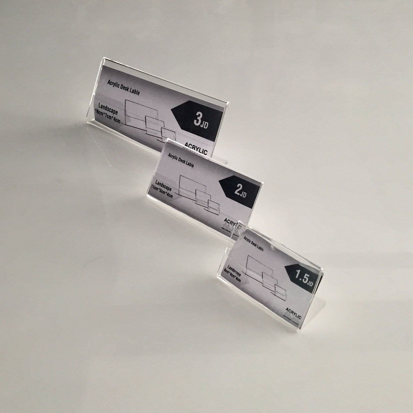Desk labels – Acrylic and More Online